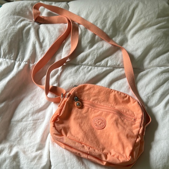 Kipling | Bags | Kipling Cross Body Nylon Peach Colored Bag Very Cute ...